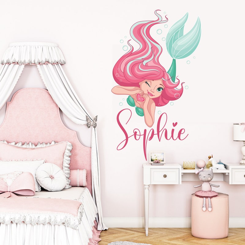 Mermaid Wall Decals - Etsy