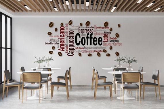 Coffee Shop Room Decals Café Wall Stickers