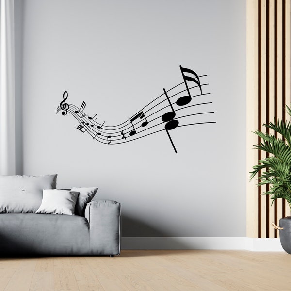 Music Notes Decal - Etsy