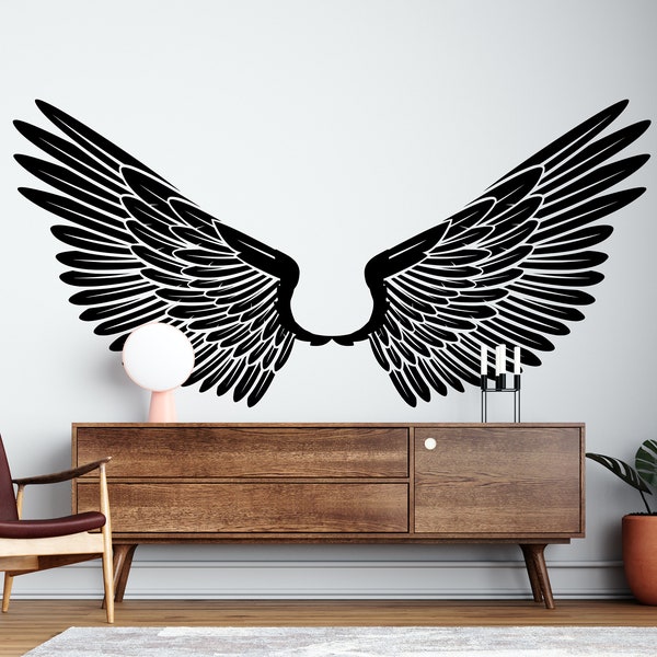 Angel Wall Decal - Etsy