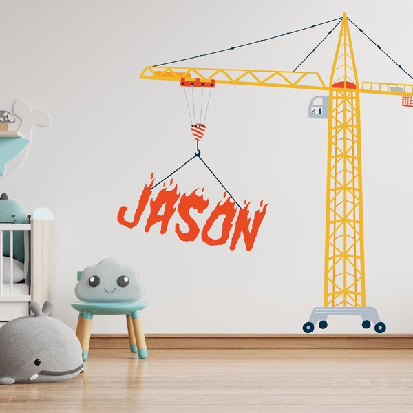 Crane Wall Decal - Etsy