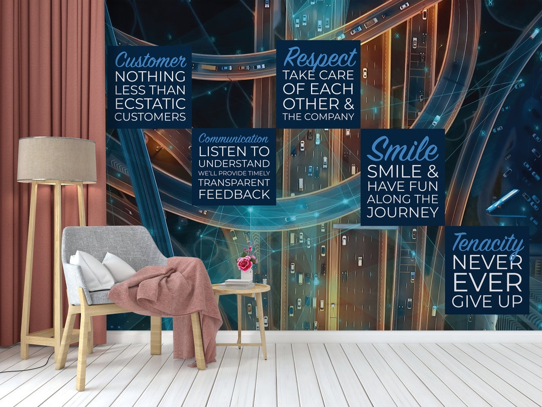 Custom Decal, Office Wall Mural, Logo Wall Decor, Custom Business Decal ...