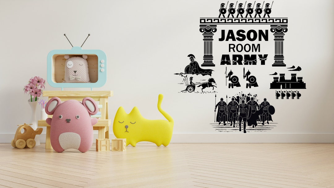 Spartan Warriors Army Wall Decor Spartan Wall Decal Personalized ...