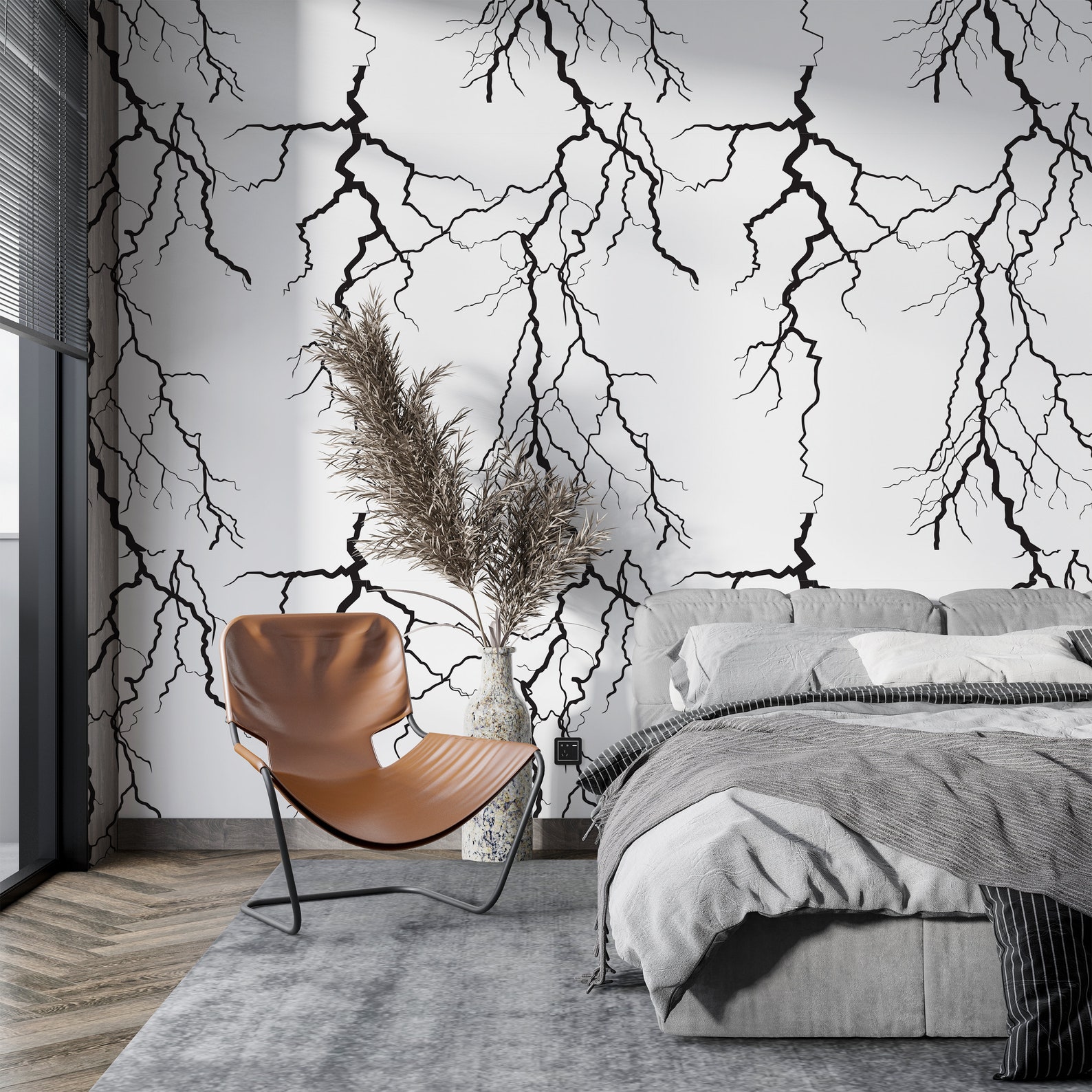 Lightning Wallpaper Lightning Wall Decal Lightning Fabric - Etsy