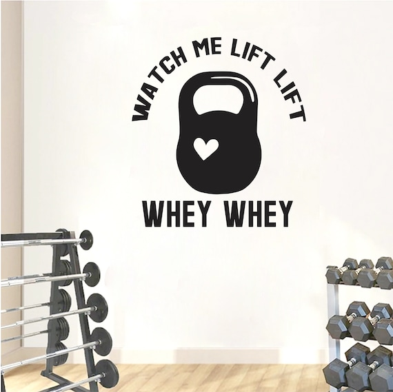 Fitness Wall Decal Workout Wall Decal Gym Wall Decor - Etsy