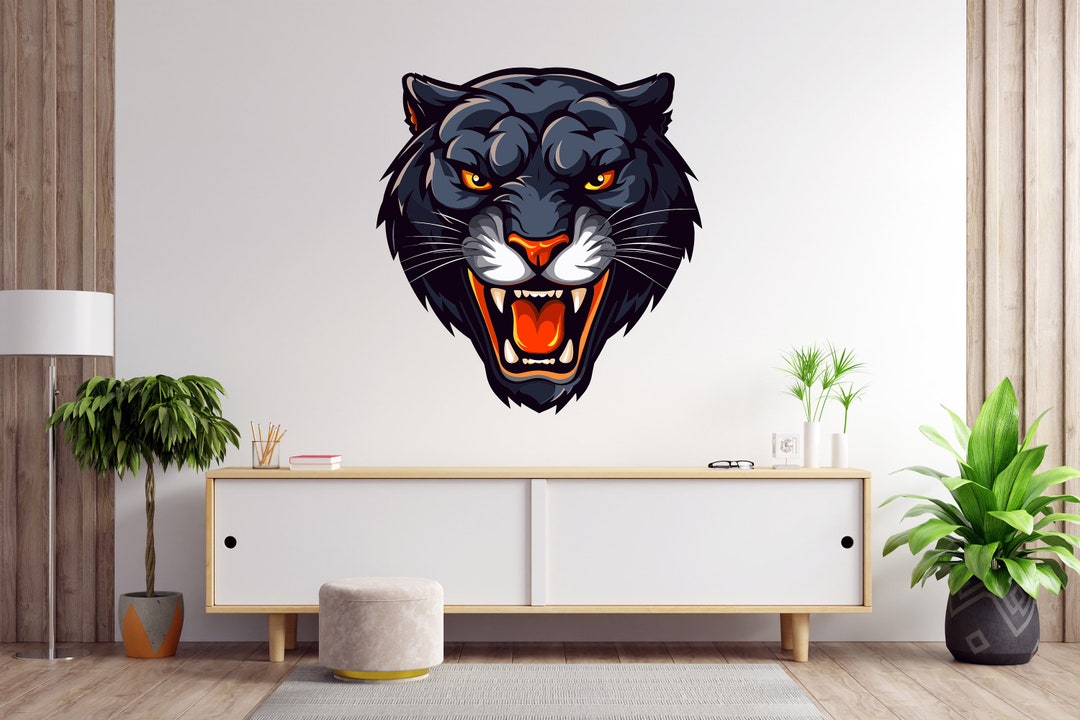 Panther Wall Decal, Panther Wall Art, Panther Wall Decor Panther Wall ...