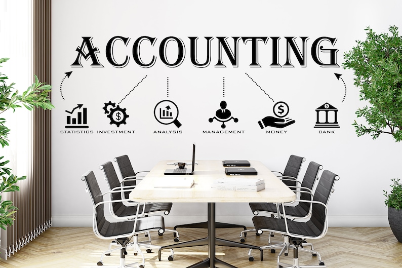 Accounting Wall Decal, Office Wall Decal, Office Wall Decor, Office ...