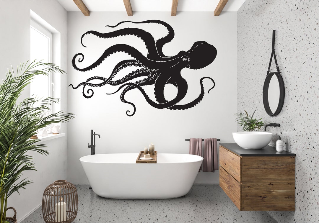 Octopus Wall Decor, Octopus Wall Decals, Tentacles Wall Art, Stickers ...