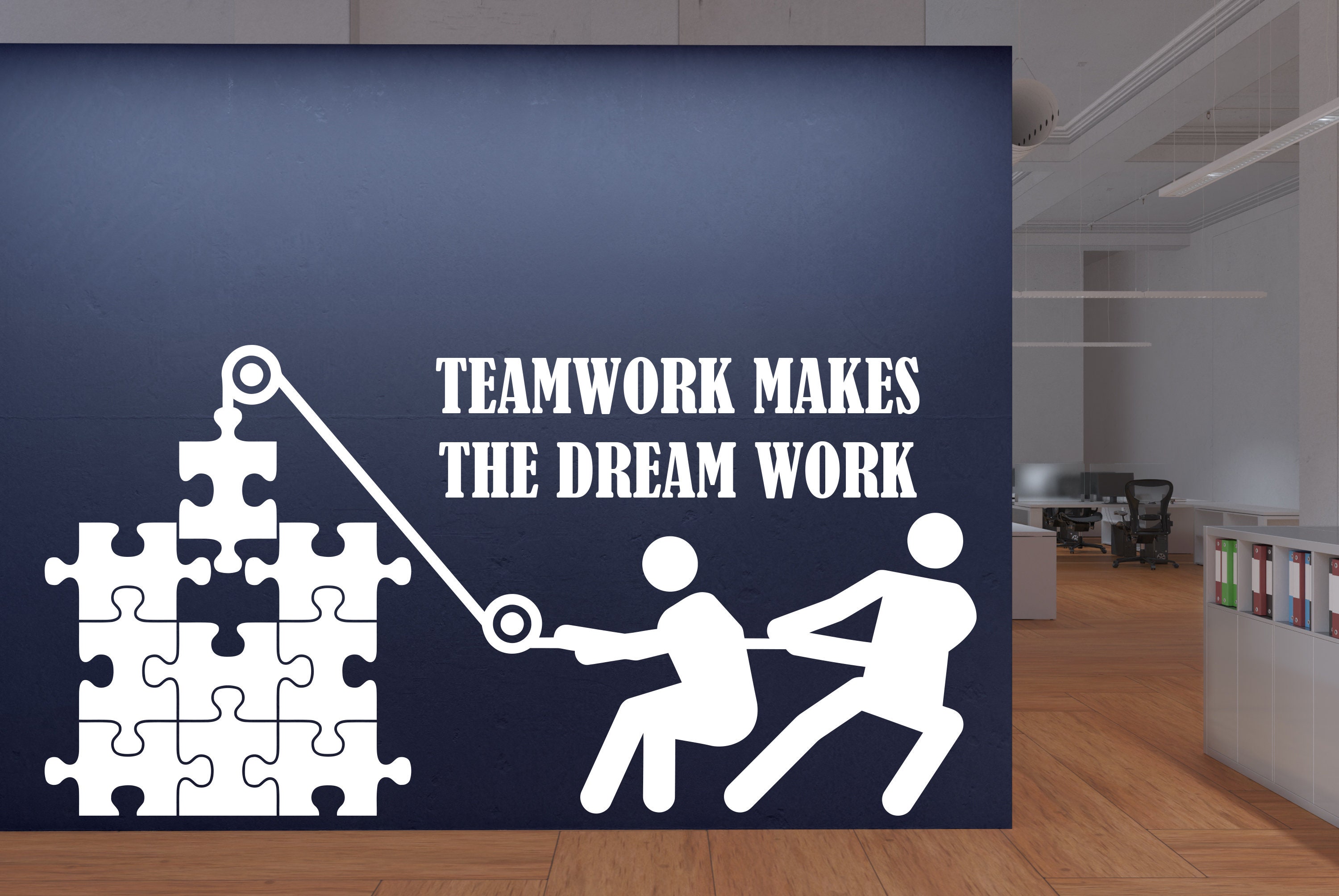 Teamwork Wall Decal Office Wall Decal Office Wall Decor - Etsy