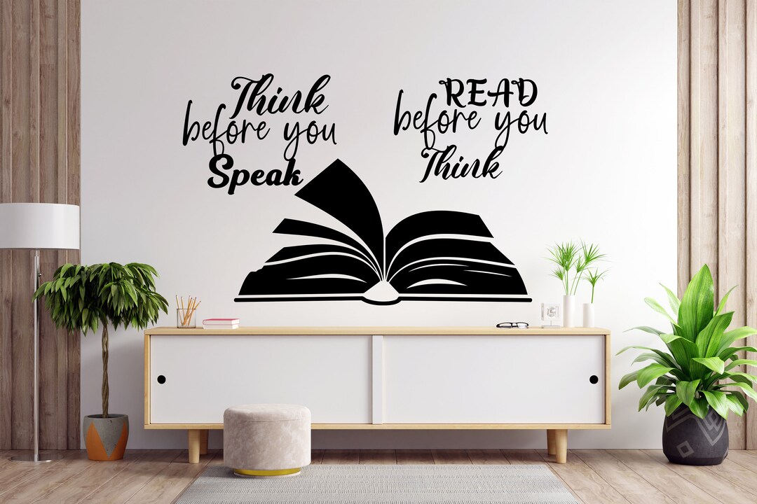 Books Wall Decal Reading Wall Decal Library Wall Decal Book Quote Wall ...