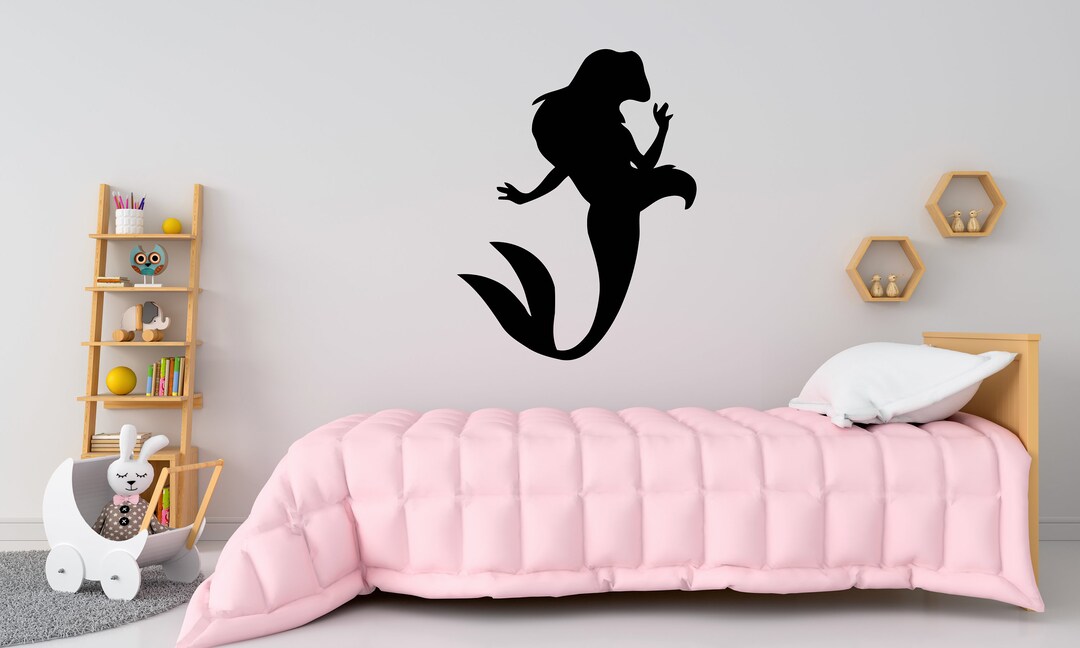 Princess Ariel Wall Decal Little Mermaid Wall Decor Cartoon Wall ...