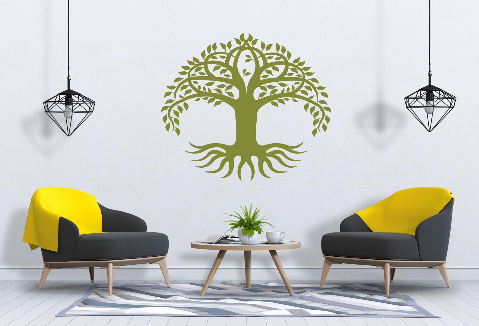 Tree of Life Wall Decal Tree Roots Branch Wall Art SG2317 - Etsy