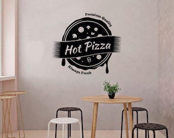 Pizza Wall Decal / Pizzeria Wall Décor / Pizza Window Decal - Etsy
