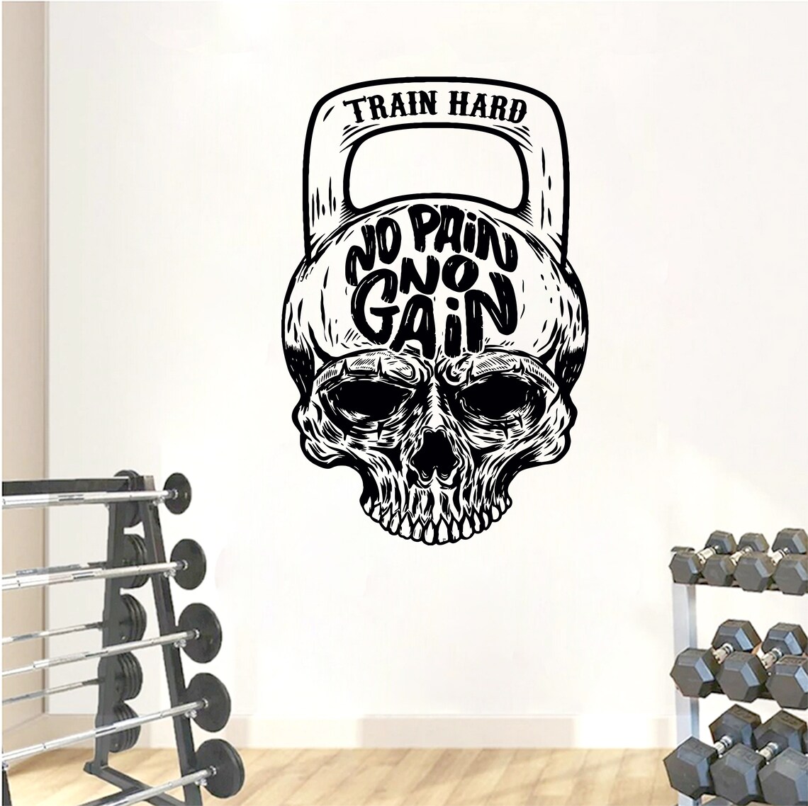 Fitness Wall Decal Workout Wall Decal Gym Wall Decor - Etsy