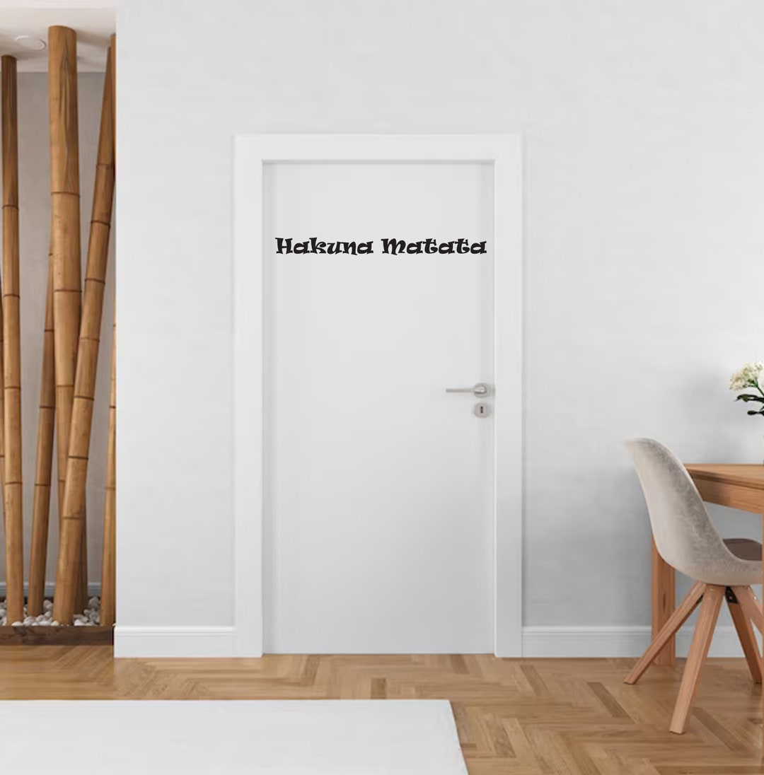 Hakuna Matata African Savanna Wall Decal Safari Animals Wall Decor ...