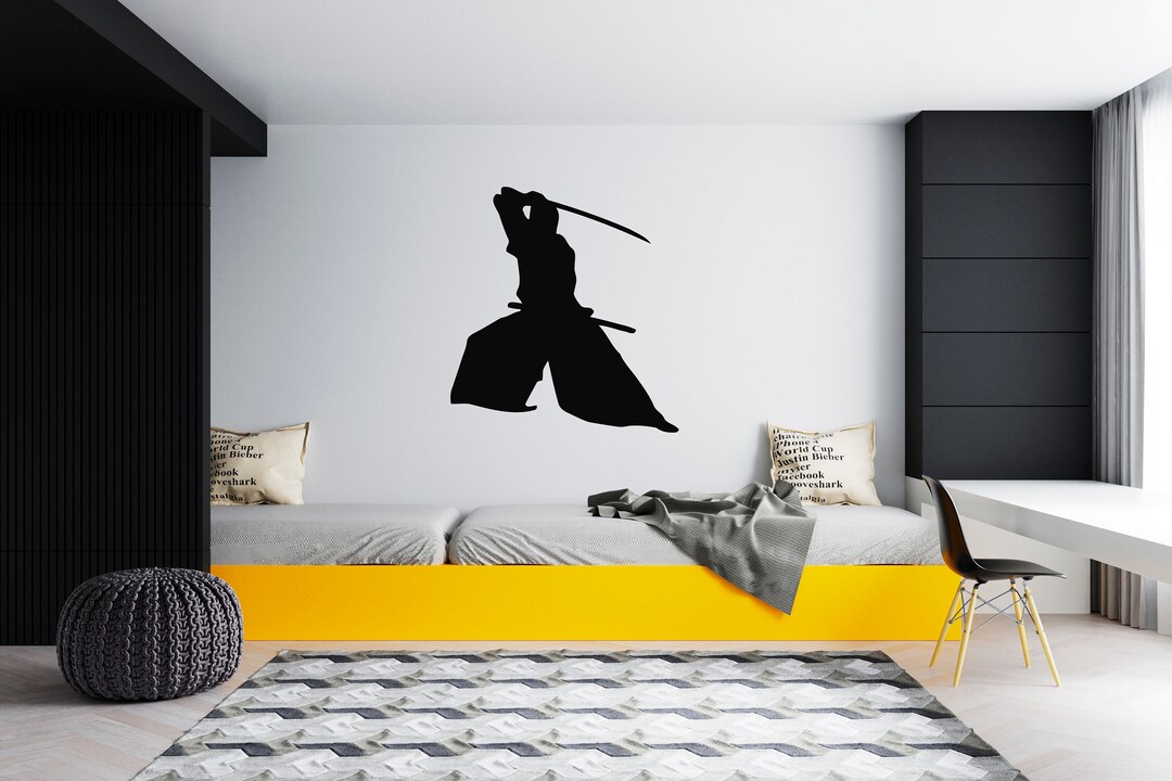 Ninja Wall Decal Samurai Wall Sticker Warrior Wall Decor Decals for ...