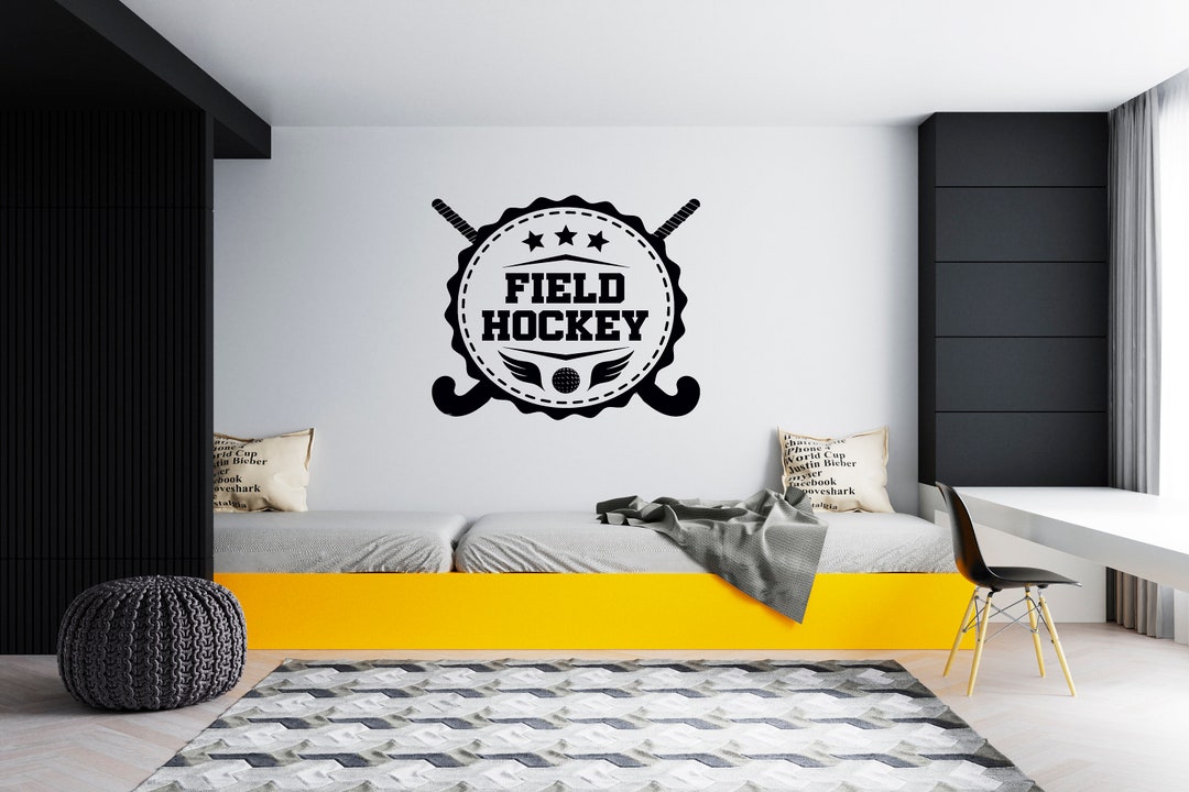 Field Hockey Girl Wall Decal Field Hickey Wall Sticker Field Hockey ...