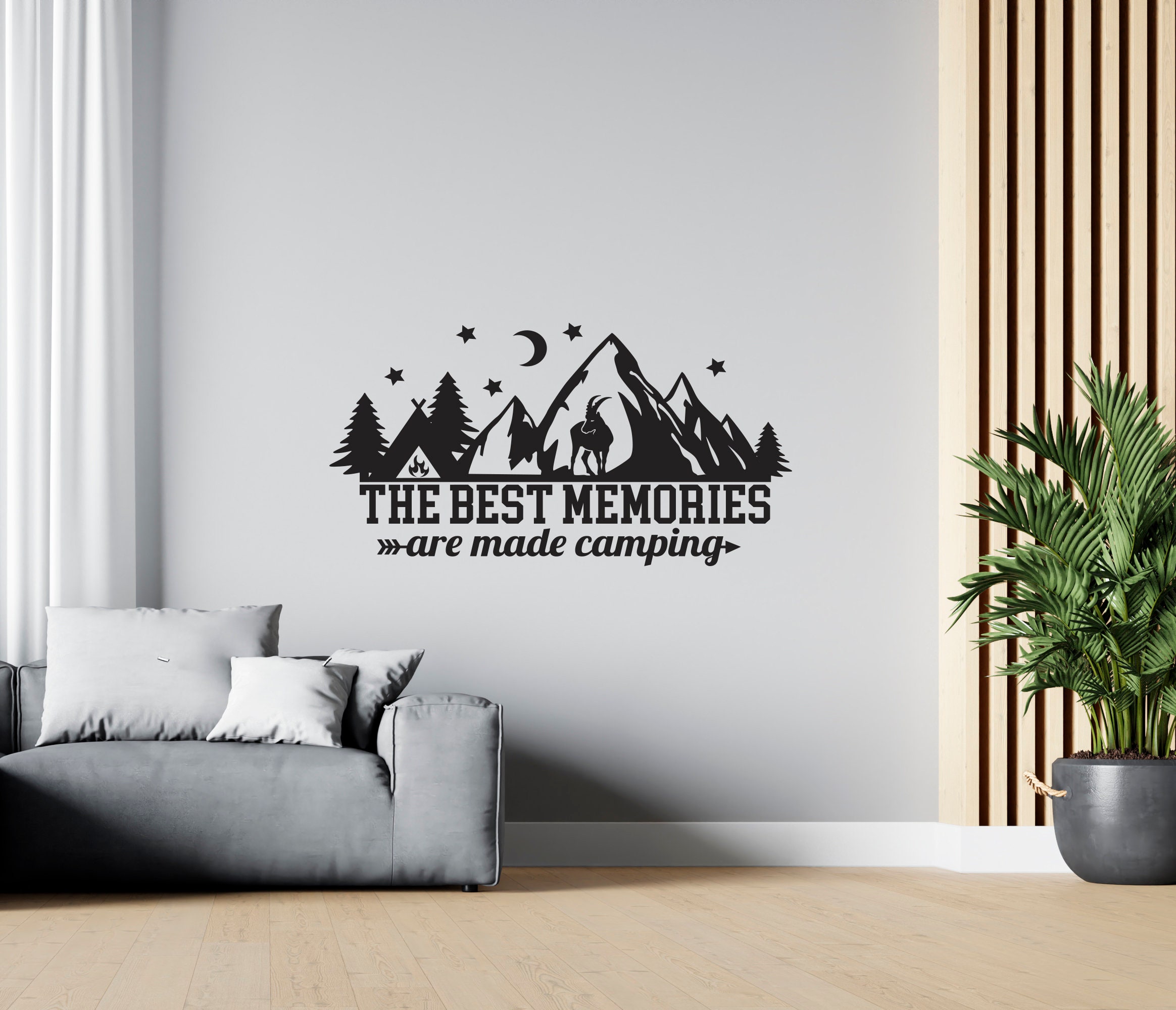 Travel Wall Decal Camping Wall Sticker Adventure Quote Wall | Etsy