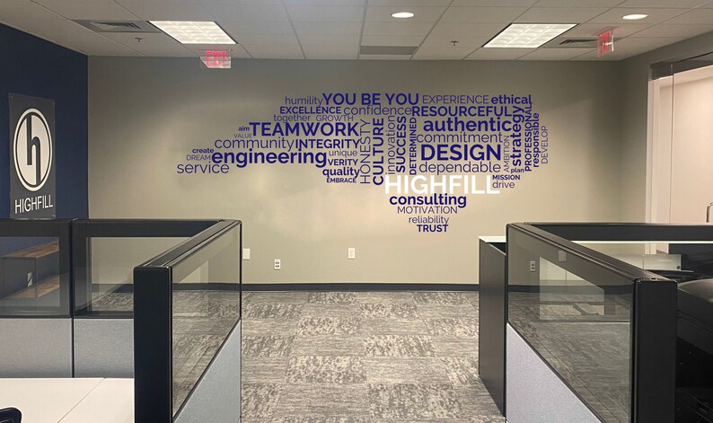 Custom Words Wall Decal Customize Yours Office Wall Decal - Etsy