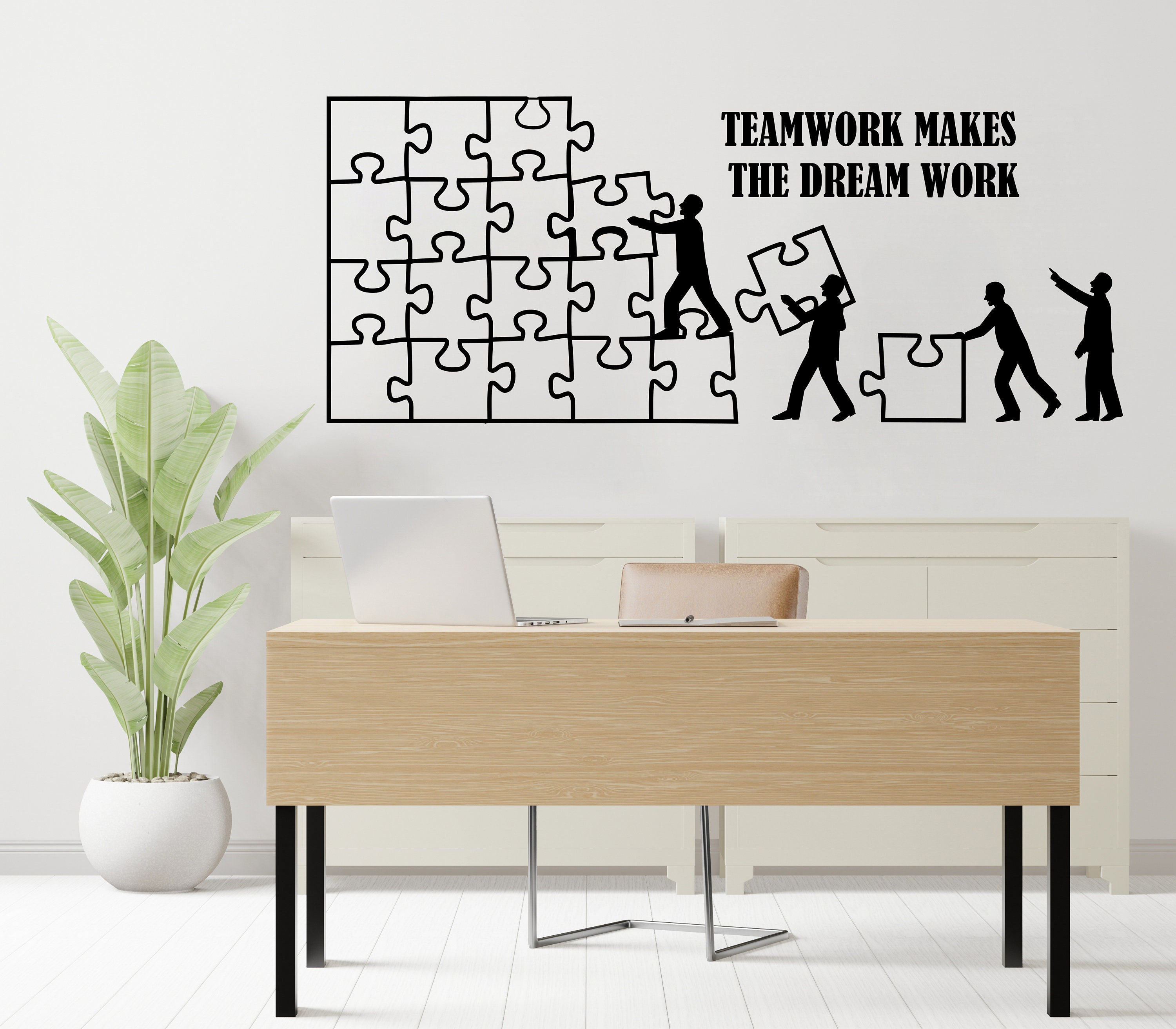 Teamwork Wall Decal, Office Wall Decal, Office Wall Decor, Office ...