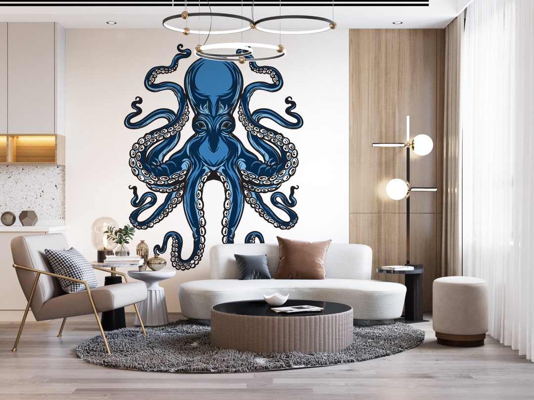 Octopus Wall Decor, Octopus Wall Decals, Tentacles Wall Art, Stickers ...