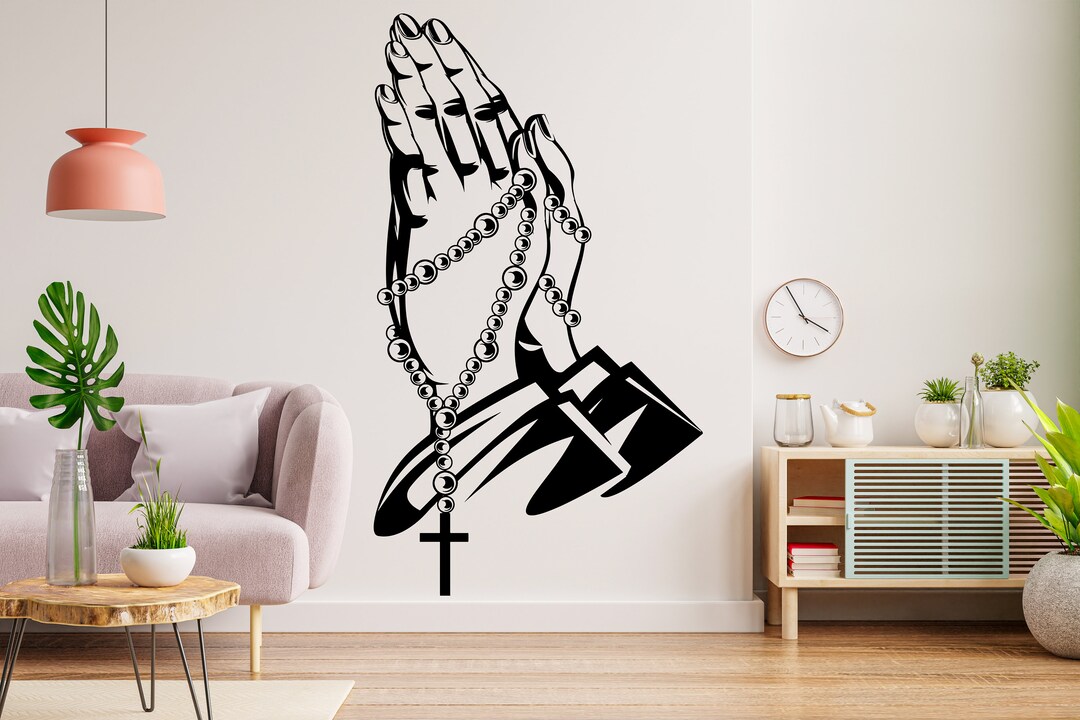 Praying Religion Wall Decal Christianity Wall Decor Praying Wall ...