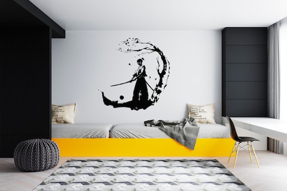 Ninja Wall Decal Samurai Wall Sticker Warrior Wall Decor - Etsy