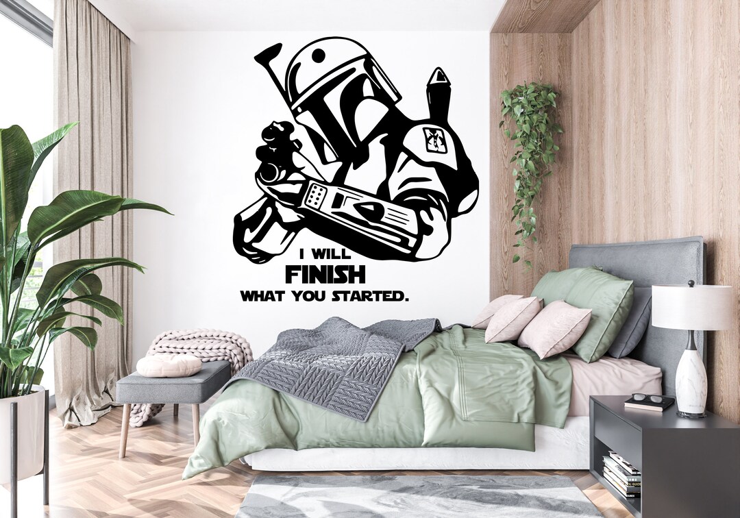 Star Wars Wall Decor Star Wars Wall Decal Star Wars Wall Sticker Jedi ...