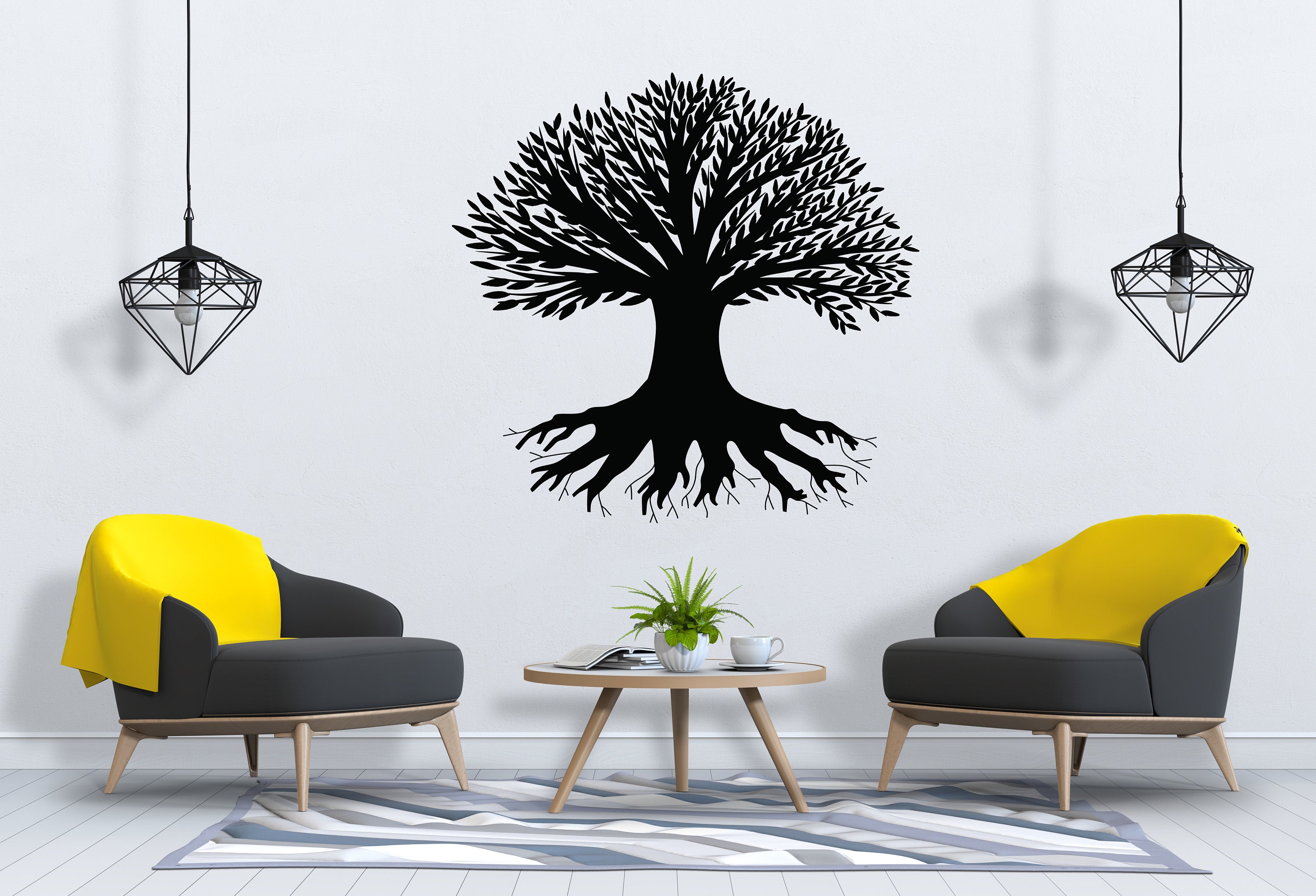 Tree of Life Wall Decal Tree Roots Branch Wall Art SG2333 - Etsy UK
