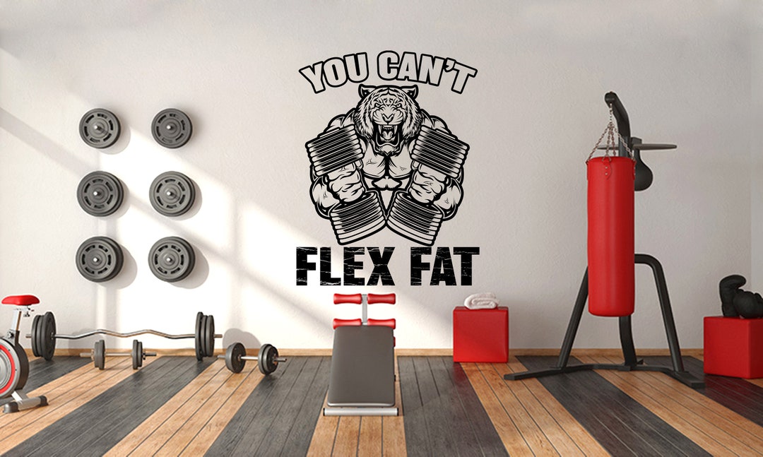 Tiger Workout Tiger Wall Decal Tiger Fitness Tiger Gym Gym Wall Art Gym ...