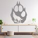 Wolf Paw Wall Decal Wolf Wall Art Wolf Paw Room Wall Decor - Etsy