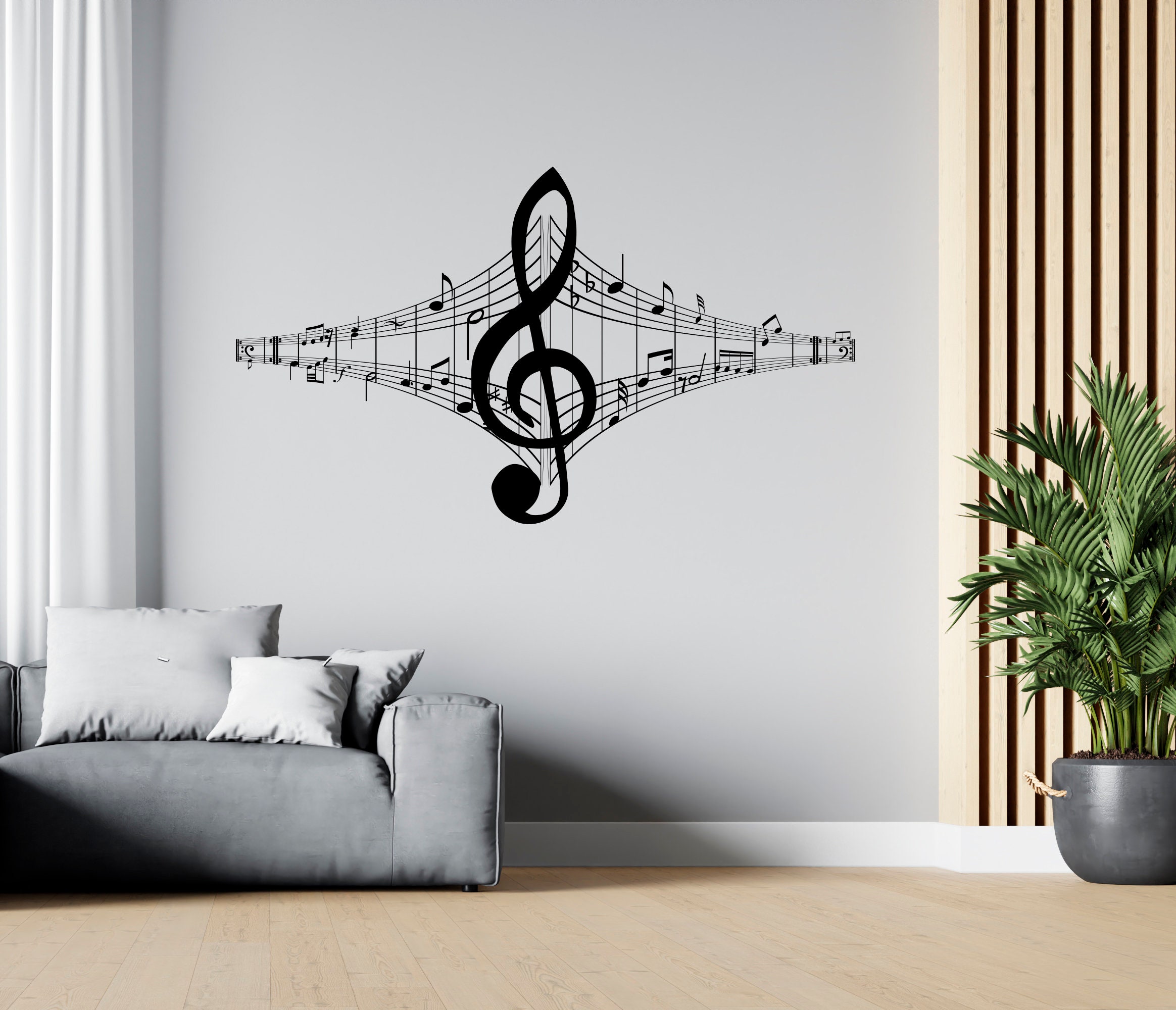 Music Wall Decal Music Notes Wall Decor Musician Wall Sticker - Etsy