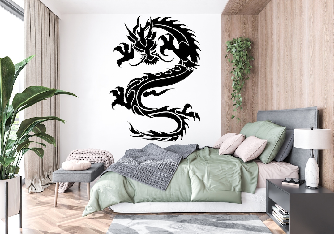 Dragon Wall Decor, Dragon Wall Decals, Dragon Wall Art, Stickers ...