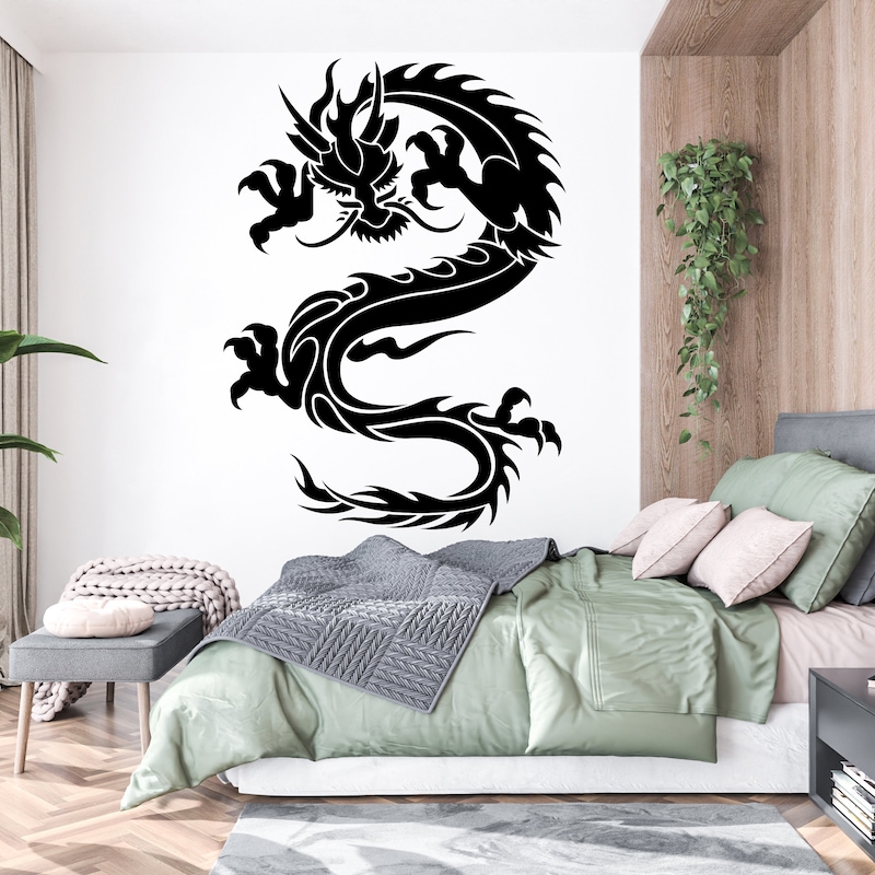 Wall Decal Dragon - Etsy