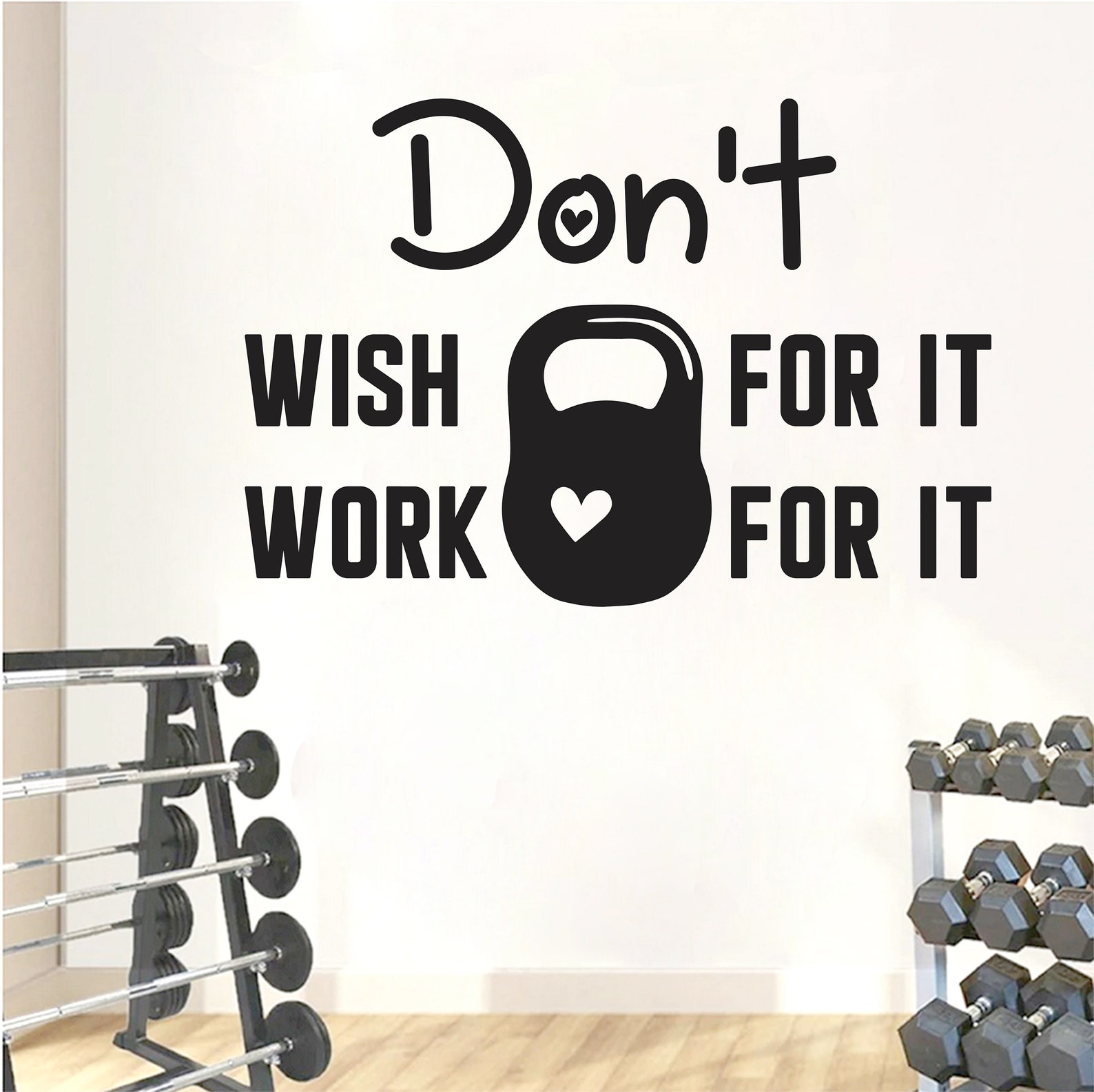 Fitness Wall Decal Workout Wall Decal Gym Wall Decor - Etsy