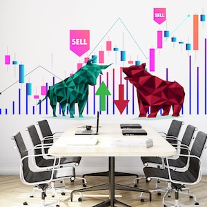 Trading Forex Wall Art Chart Stock Trading Office Wall Art Forex Wall ...