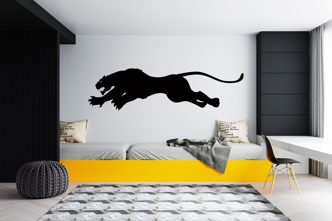 Panther Wall Decal Panther Wall Sticker Panther Wall Decor SG320 - Etsy