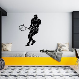 Tennis Wall Decal Tennis Wall Decor Tennis Wall Sticker SG276 - Etsy