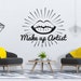 Makeup Wall Decal Makeup Artist Wall Sticker Cosmetics - Etsy
