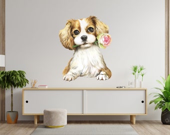 Dog Head Wall Decal - Etsy