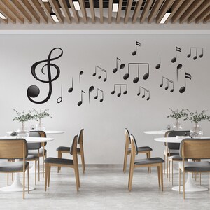 Music Wall Decor Notes Vinyl Music Wall Art Music Wall Decal Music ...