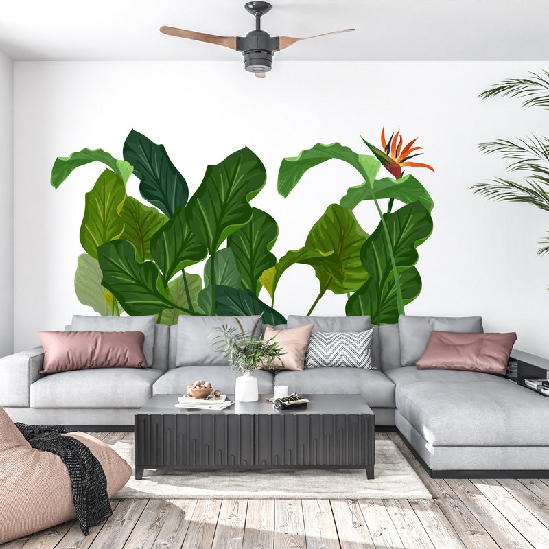 Tropical Wall Decal - Etsy
