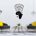 Africa Map Wall Decal Africa Continent Wall Sticker Africa - Etsy