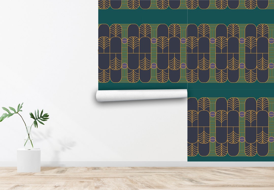 Luxury Wallpaper Arch Art Arch Fabric Wallpaper Seamless Mid Century ...