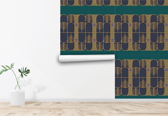 Luxury Wallpaper Arch Art Arch Fabric Wallpaper Seamless Mid | Etsy