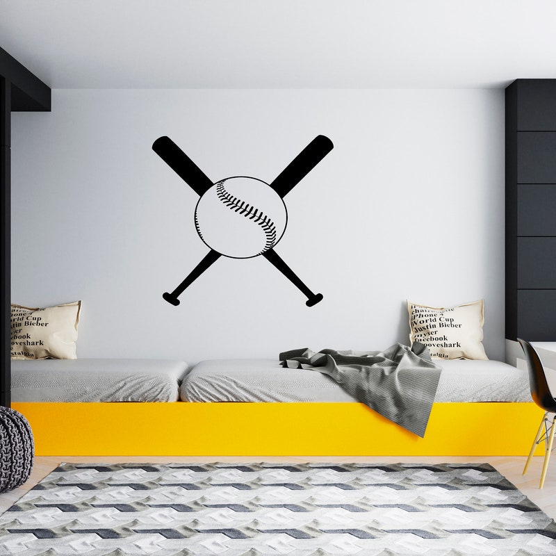 Softball Wall Decal - Etsy