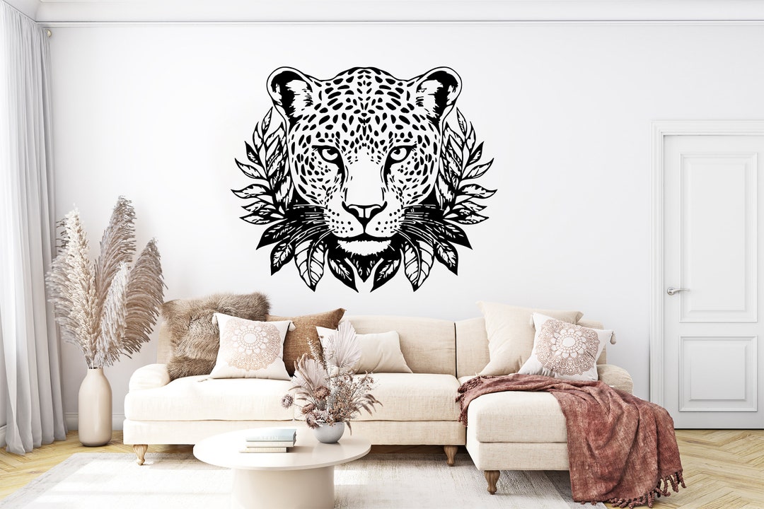 Leopard Wall Decal, Leopard Wall Art, Leopard Wall Decor Leopard Wall ...