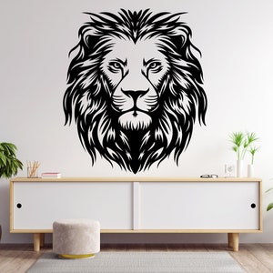 Lion Wall Decal, Lion Wall Art, Lion Wall Decor Lion Wall Sticker Lion ...