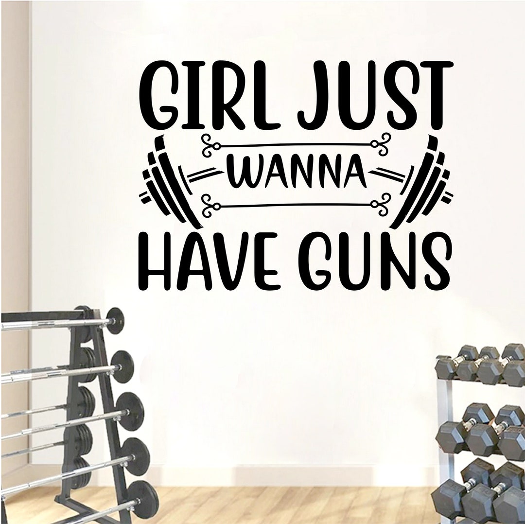 Fitness Wall Decal Workout Wall Decal Gym Wall Decor - Etsy