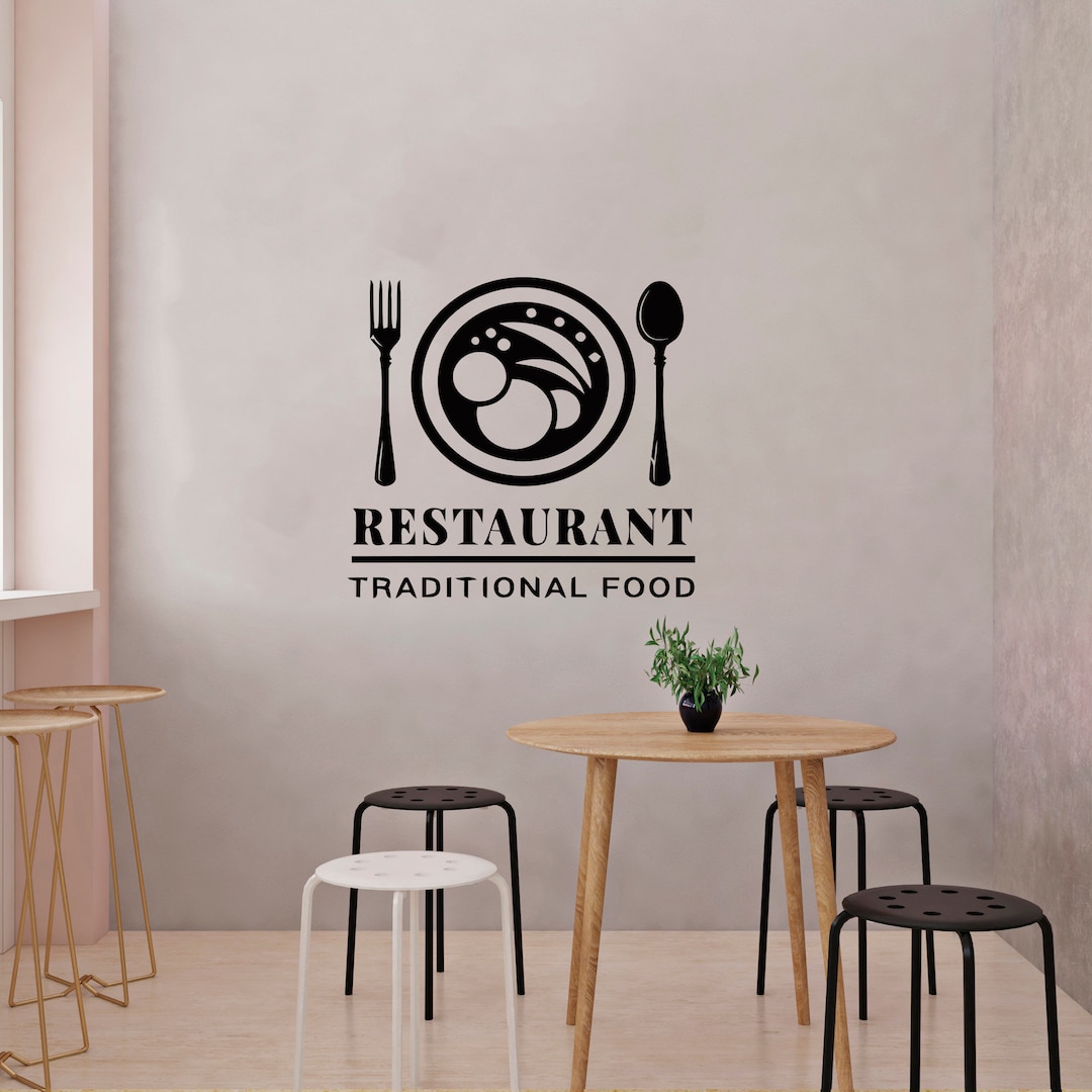 Wall Decal for Restaurant Food Wall Decal Restaurant Decoration SG 1645 ...